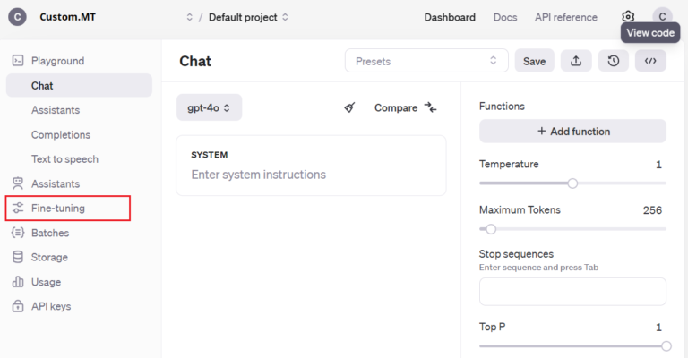 How to Train GPT-4o for Custom Translation